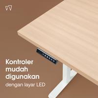 Promo Meja Kerja Elektrik Adjustable Standing Desk KARYA WHITE KANATA+ ...