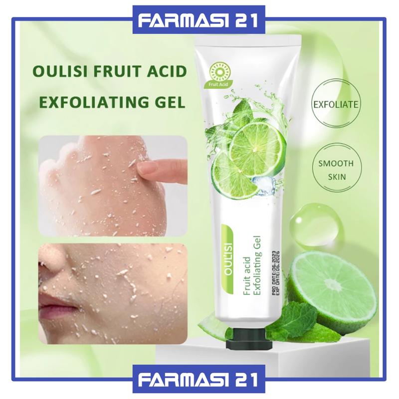OULISI Fruit Acid Exfoliating Gel Facial Glowing Mengangkat Kulit Mati ...