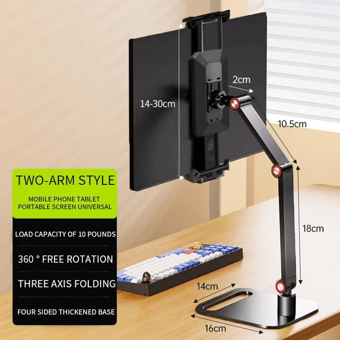 Jual Portable Monitor Tablet Holder Arm Stand Adjustable Bracket ...