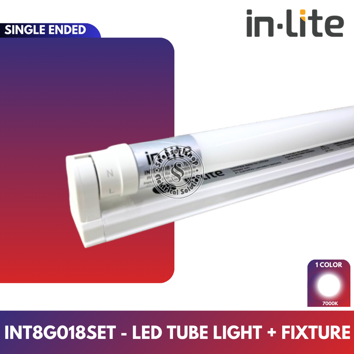 Jual IN-LITE LAMPU T8 LED TUBE INT8G018SET LAMPU TL T8 SINGLE ENDED ...