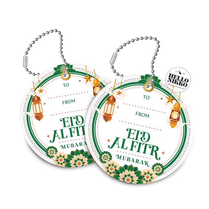 Jual Gift tag round eid al idul fitri kartu ucapan eid mubarak lebaran ...