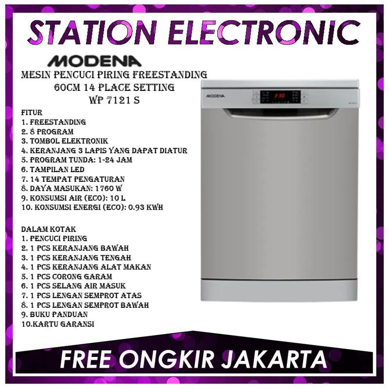 Modena Mesin Cuci Piring DISHWASHER tipe WP 7121 S / WP7121S - Shop ...