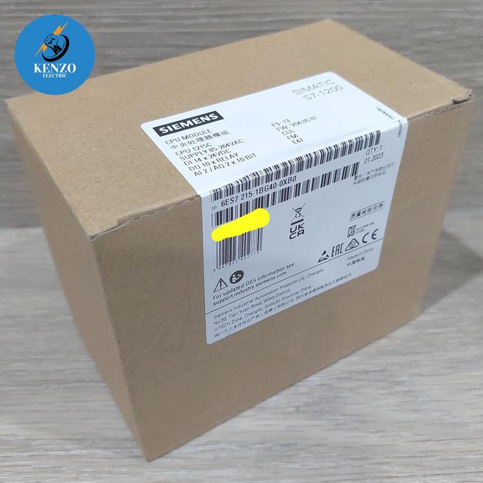 Jual SIEMENS 6ES7215-1BG40-0XB0 SIMATIC S7-1200 CPU MODULE 6ES7 215 ...
