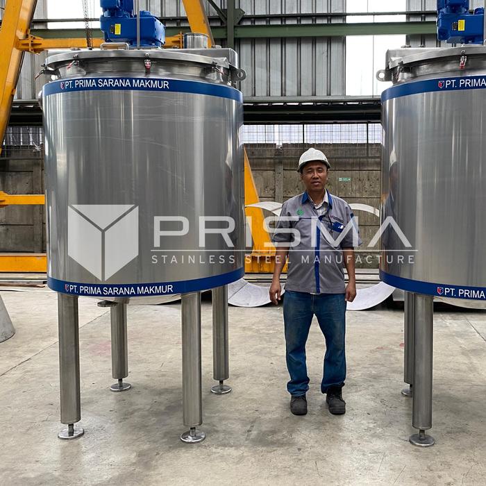Jual Steam Jacket Mixing Tank Sambal Capacity 1000 Liter Tangki Mixer ...