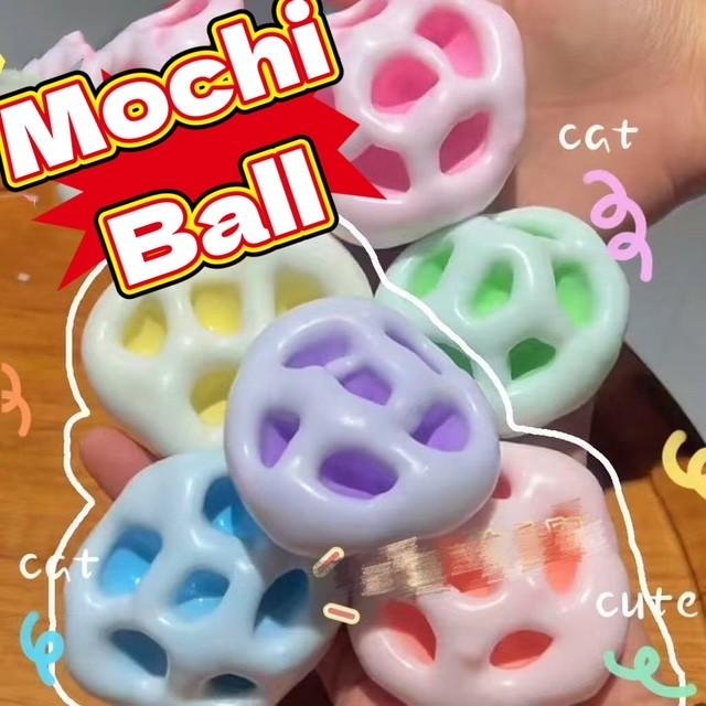Mochi Cheese Ball Stress Ball Penghilang Stres Fidget Toys Squishy ...