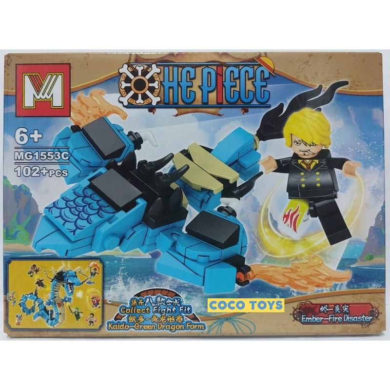 Brick Minifigure Onee Piecee 8 in 1 Kaido Dragon MG1553 - Mainan Balok ...
