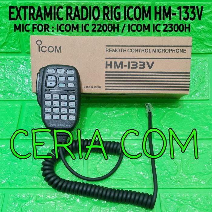 Jual Extra Mic Rig Icom 2300H 2200H Hm 133V Hm-133V Ptt Icom Ic 2300 ...