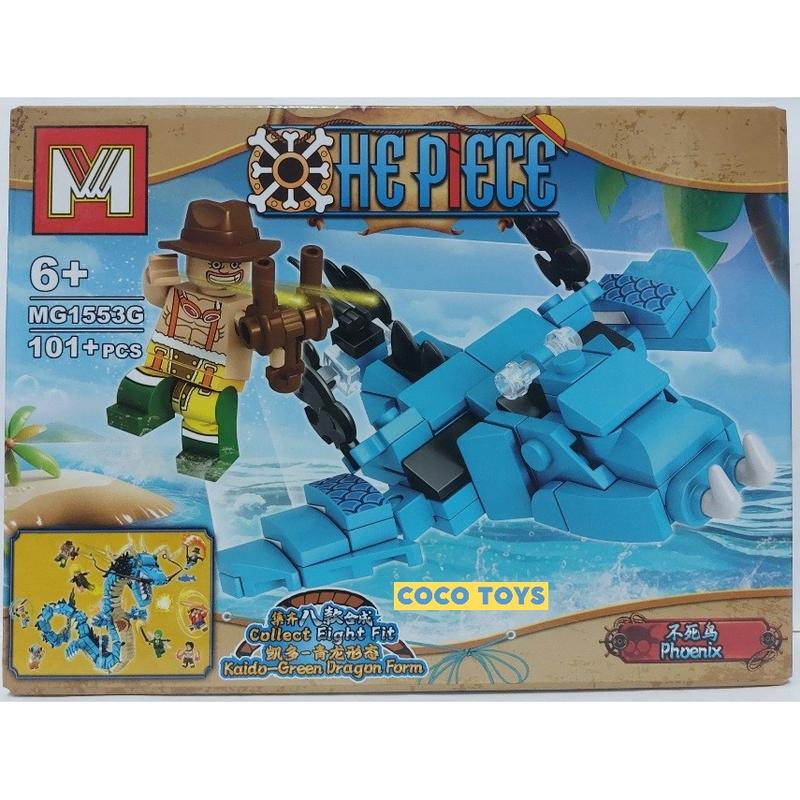 Brick Minifigure Onee Piecee 8 in 1 Kaido Dragon MG1553 - Mainan Balok ...