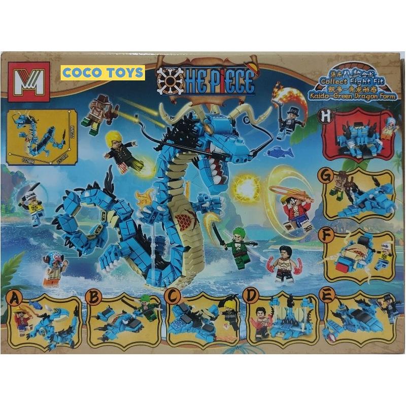 Brick Minifigure Onee Piecee 8 in 1 Kaido Dragon MG1553 - Mainan Balok ...