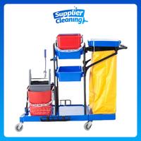 Jual Trolly Alat kebersihan dengan Ember Ganda / Morgan Trolley AF08173 ...