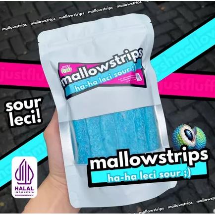 § Mallow Strips HaHa Leci Sour Justfluff Marshmallow [HALAL] - Shop ...