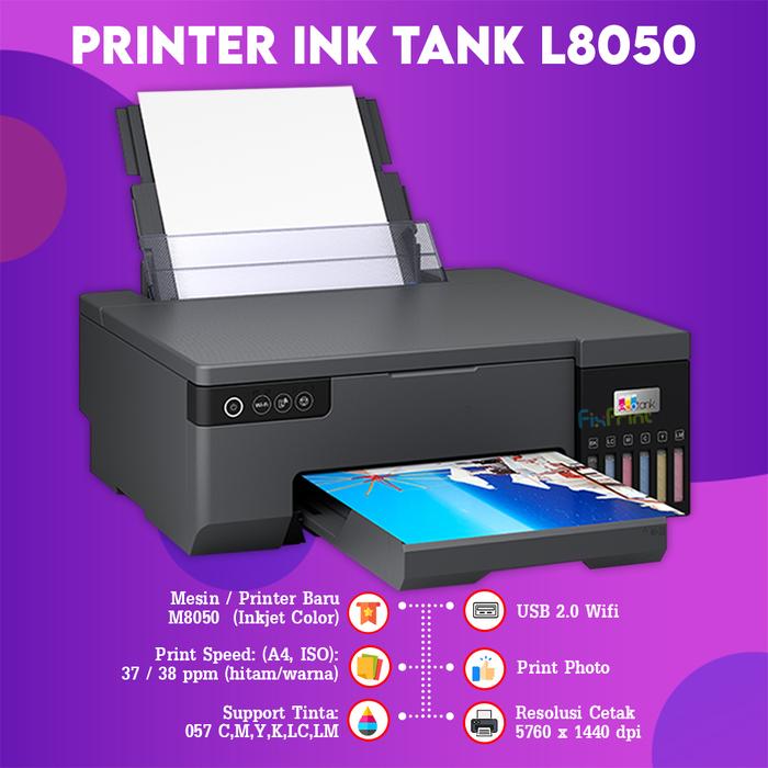 Promo Printer Epson L8050 L 8050 Printer Photo A4 WiFi Tinta Epson 673 ...