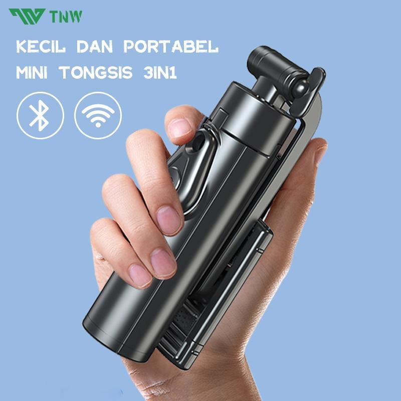 TNW T08 Tongsis Bluetooth Tongsis Tripod Mini Selfie Stick Remote 3 in ...