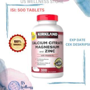 Jual TERLARIS [ORIGINAL USA] Kirkland Calcium Citrate Magnesium and ...
