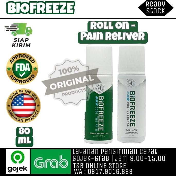 Jual Ready Siap Kirim!! BIOFREEZE ROLL-ON PAIN RELIEF- ORIGINAL - Hijau ...