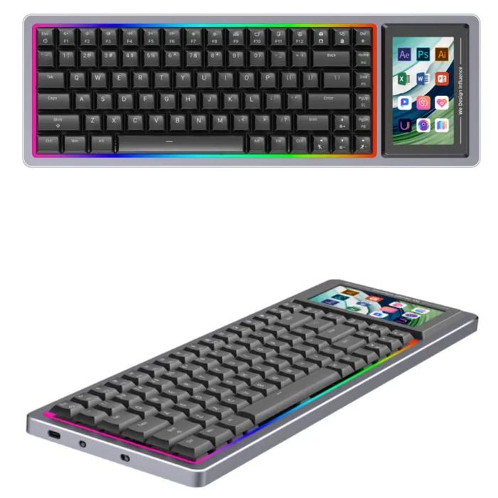 Jual Programmable Steam Deck Mechanical Keyboard With Screen Wireless ...