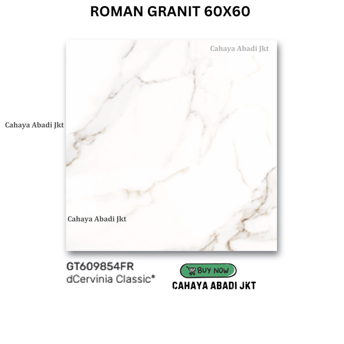 Jual ROMAN GRANIT dCERVINIA CLASSIC KW1 60X60CM 1.08METER per dus ...