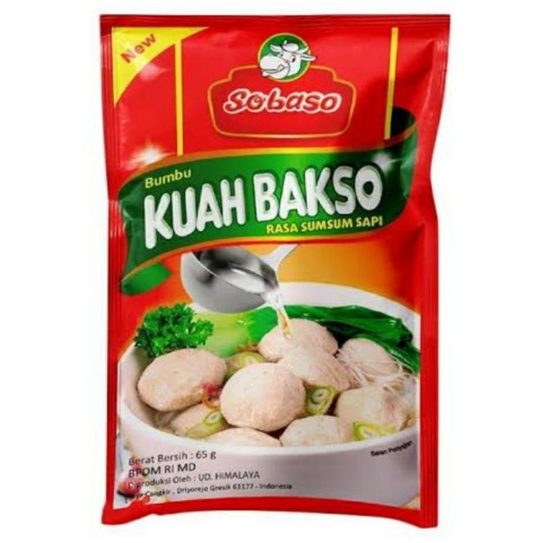 Sobaso Bumbu Kuah Bakso Rasa Sumsum Sapi 65 Gram ( isi 10 bk - Shop ...