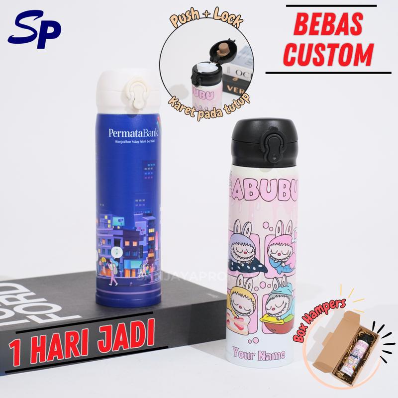 Tumbler Stainless Niagara Termos 500ml Custom UV Print Nama/Logo Warna ...