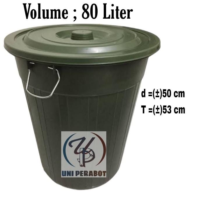 Ember besar 80 Liter/Tong air/Ember Tutup 80 Liter Plastik Gagang ...