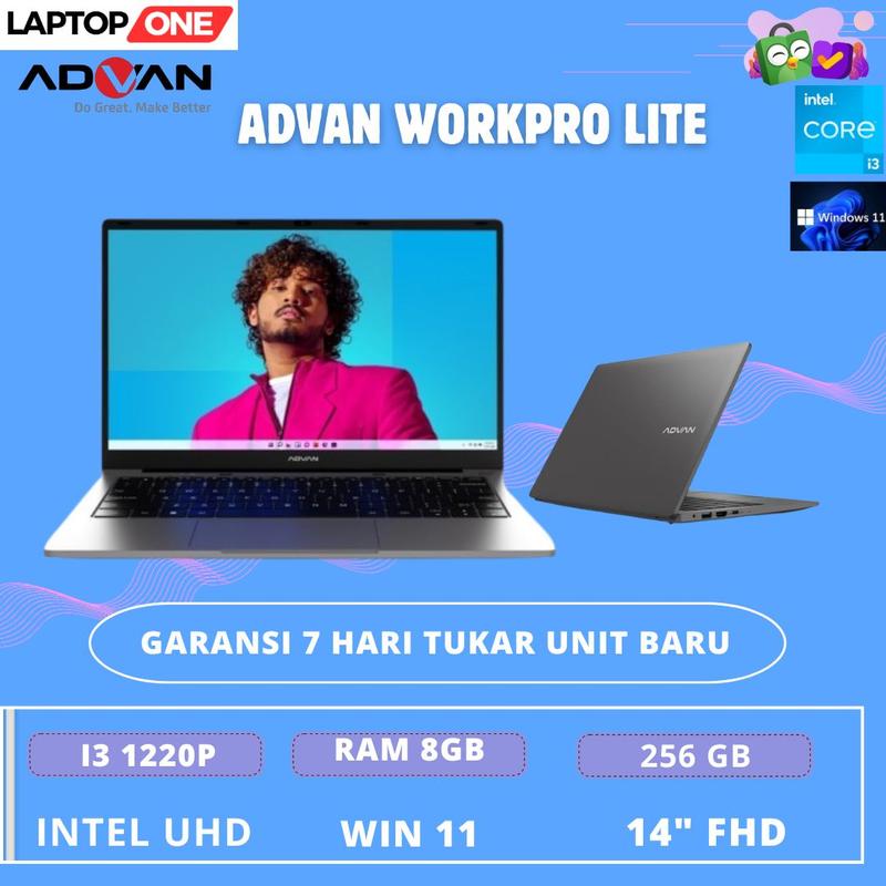 ADVAN WORKPRO LITE I3 1220P 8GB 256GB W11 14.0 GRY - Shop | Tokopedia