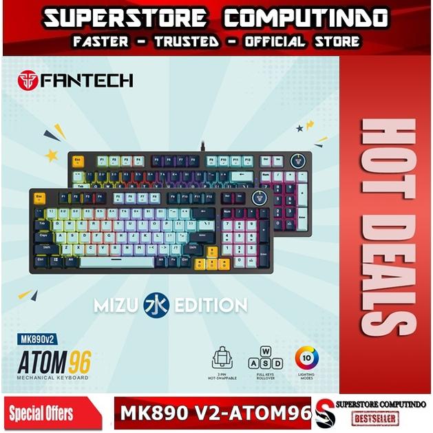 Promo Fantech ATOM96 MK890 RGB Keyboard Gaming Mechanical Full Size ...