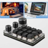 Jual Keyboard Macro 3 Knob Shortcut 12 Key Multimedia Gaming Md12 Murah ...