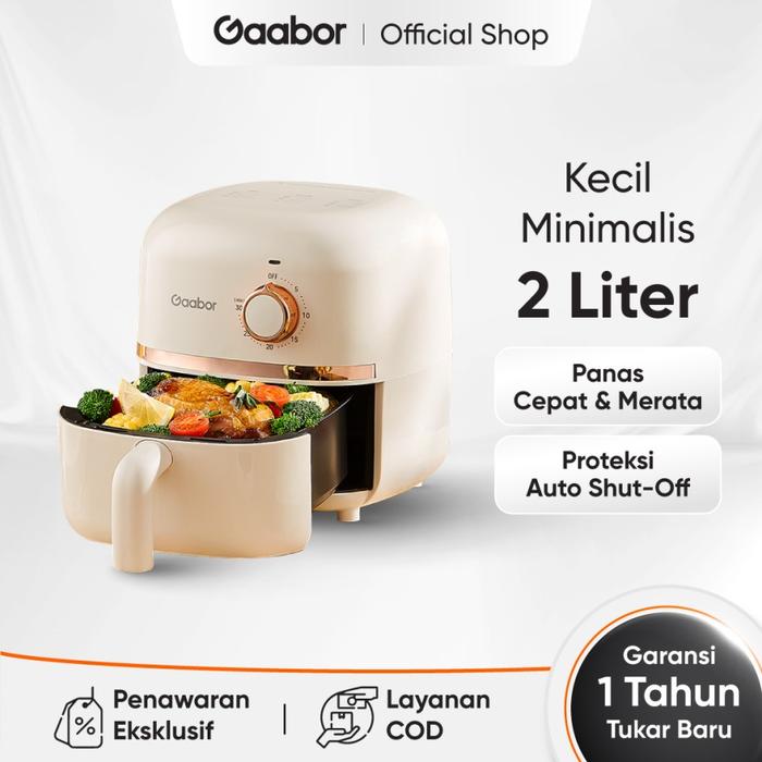 Jual Gaabor Air Fryer Kecil Low Watt Kapasitas 2L / AF20M-YE01A - Kota ...