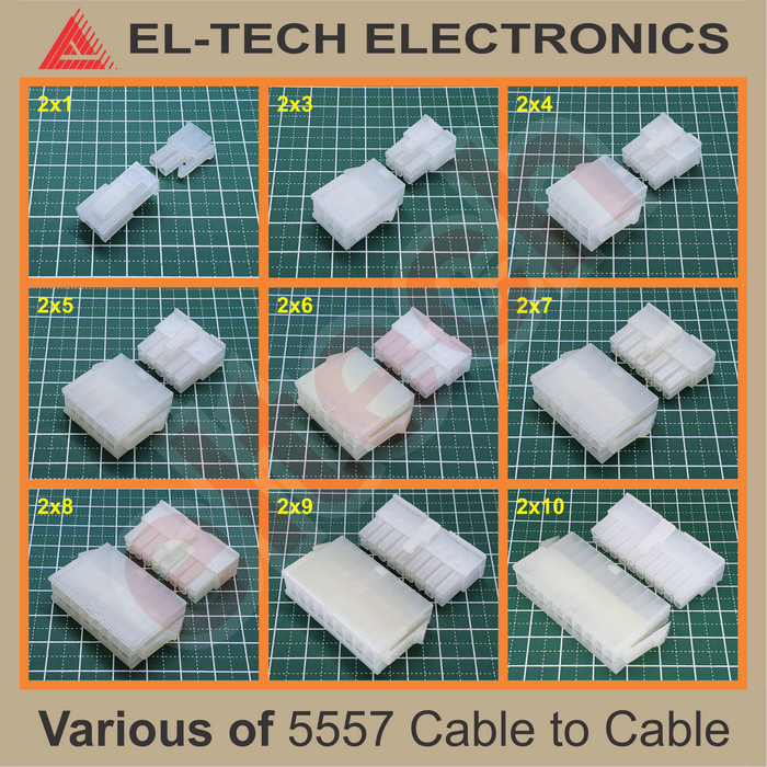 Jual 5557 4.2mm Cable to Cable 2 Double Row Baris Pin Wire Kabel ke ...