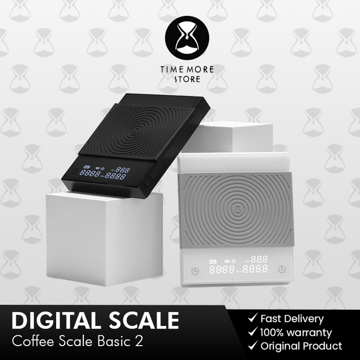 Jual Timemore Digital Coffee Scale Basic 2 Black Timbangan Kopi USB V60 ...