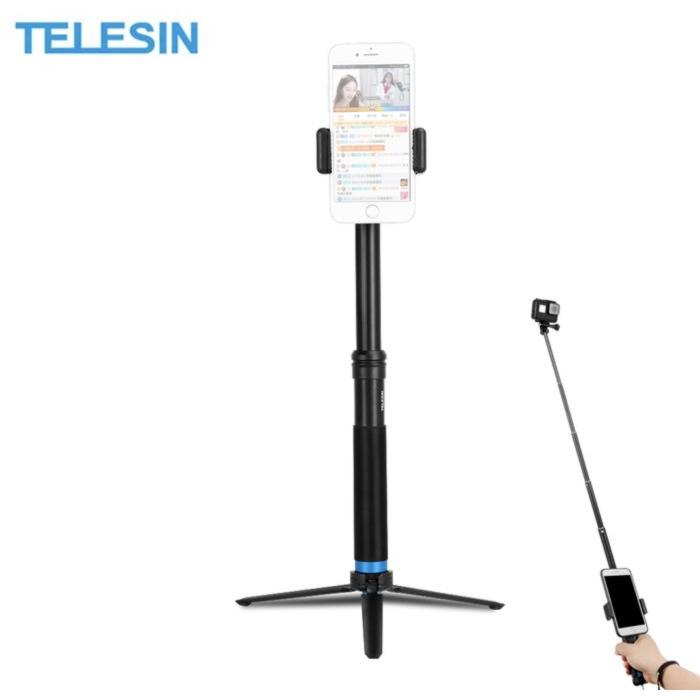 TELESIN GP-MNP-090-S 90cm Selfie Stick Camera Tongsis Monopod Tripod ...