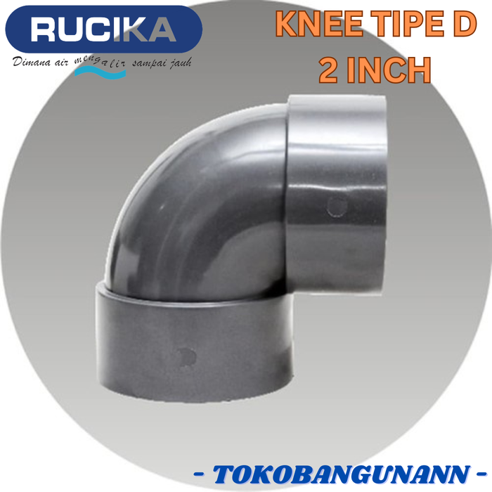 Jual Keni Knee Knie Kni L Elbow D 2” inch Sambungan Pipa PVC Rucika ...