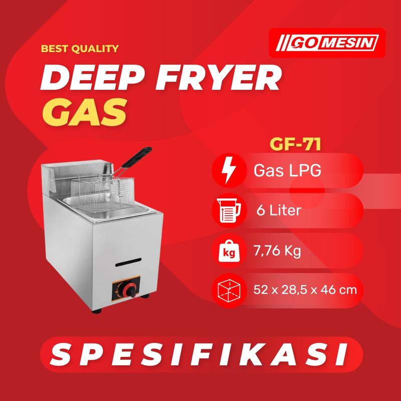 DEEP FRYER GETRA GF-101G MESIN PENGGORENGAN GAS GARANSI RESMI - Shop ...