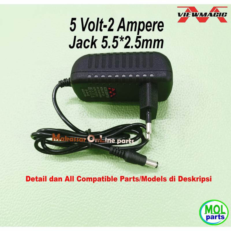Adaptor 5V 2A Adaptor 5 Volt 2 Ampere 5.5x2.5 - Shop | Tokopedia