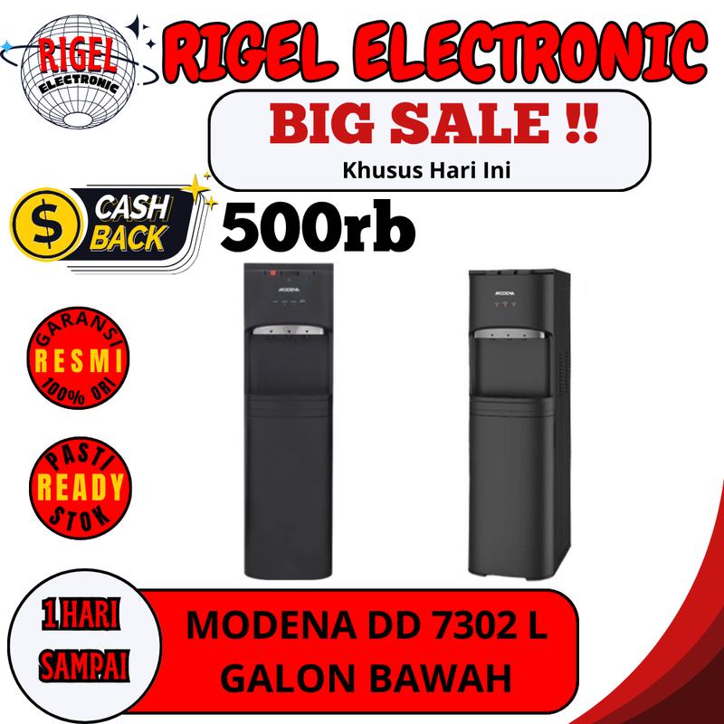 MODENA DD 7302 L Dispenser Galon bawah Stainless steel - Shop | Tokopedia