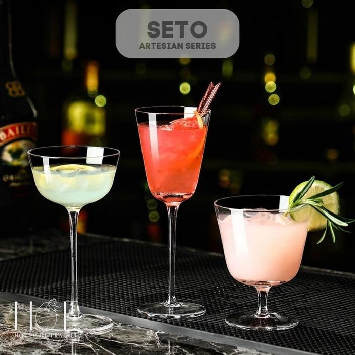 Jual SETO Gelas Kaca Artesian | Cocktail Mocktail Glass Martini Cafe ...