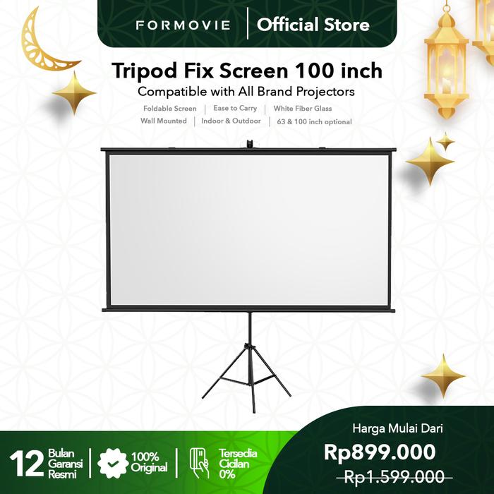 Promo Formovie Layar Screen Proyektor 100 Screen Projector To Go with ...