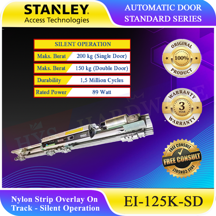 Jual Automatic Sliding Door Stanley EI-125K Standard Pintu Geser ...