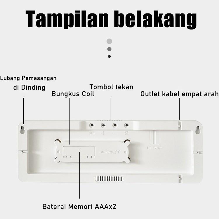 13 Inci Jam Digital LED Besar Tampilan Jelas Dinding / Jam Digital LED ...