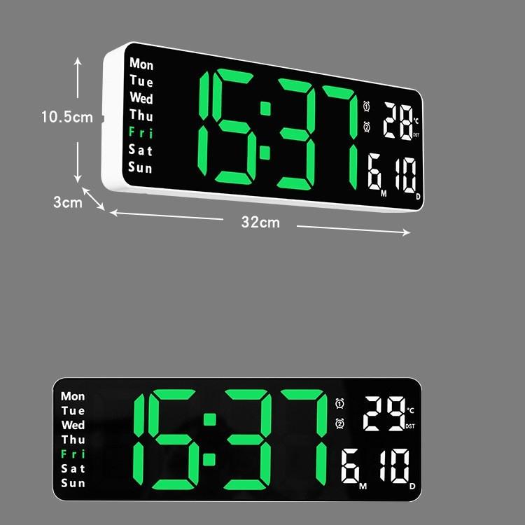 13 Inci Jam Digital LED Besar Tampilan Jelas Dinding / Jam Digital LED ...