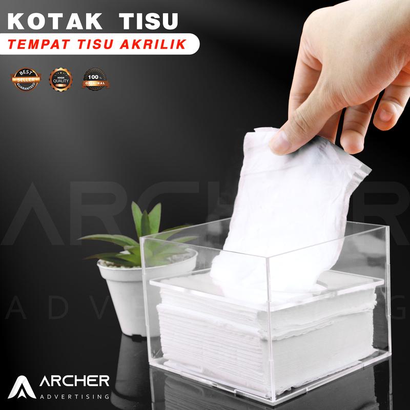 KOTAK TISU BOX TISSUE KECIL TUTUP TURUN AKRILIK - Shop | Tokopedia