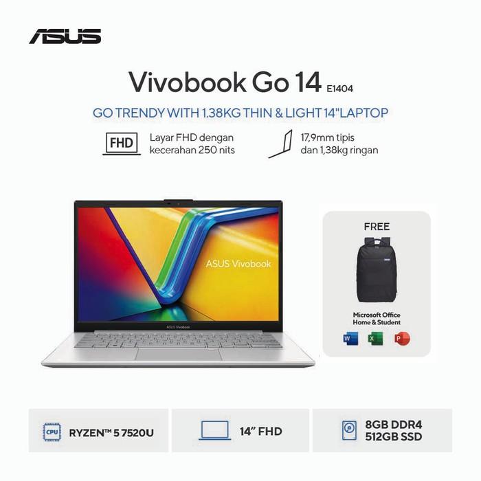ASUS Vivobook Go 14 (E1404-E1404FA-VIPS558M AMD Ryzen 5 7520 - Shop ...