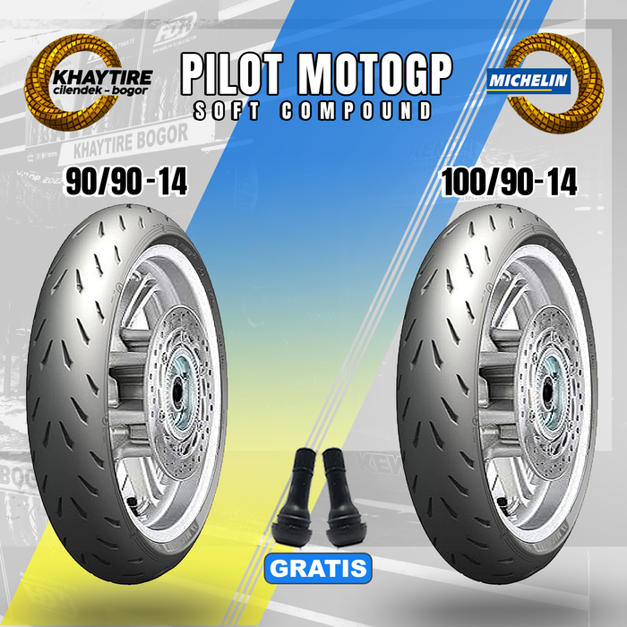 Jual Sepasang Ban Matic-MICHELIN PILOT MOTOGP 90/90-14 & 100/90-14 ...