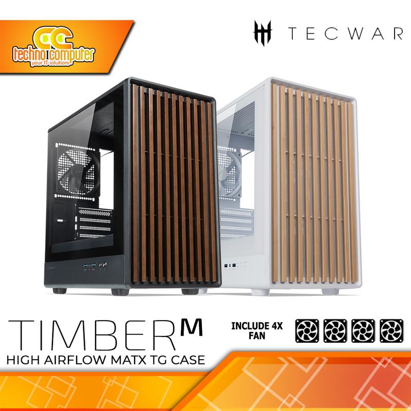CASING TECWARE TIMBER M TG - Mid Tower mATX Case Tempered Glass - Shop ...