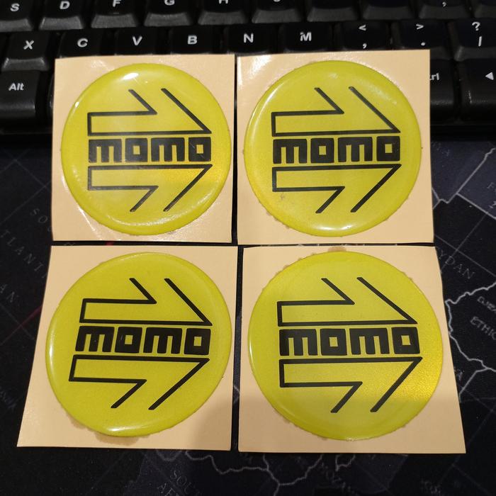 Jual Cutting Sticker Timbul Logo MOMO Design untuk Tutup Dop Velg ...