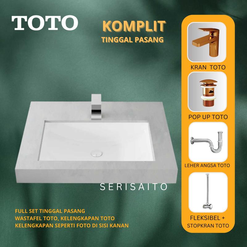 Wastafel Kotak Tanam Meja TOTO LW 540 / Washtafel LW540J Bod - Shop ...
