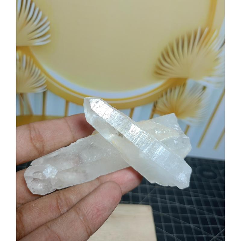 Batu Natural Clear Quartz Unique Cluster Speciment (3) - Shop | Tokopedia