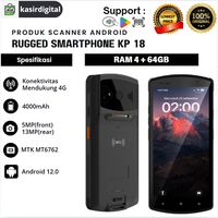 Jual PDA PDT BARCODE SCANNER 2D KP18 D Android 12 RAM 4G RAM 4+64 NOT ...