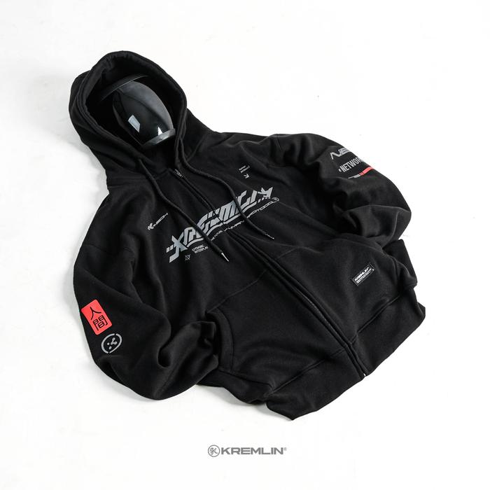 Promo KREMLIN Zipper Hoodie Black Cybertech - NEO HOODIE - M - Kota ...