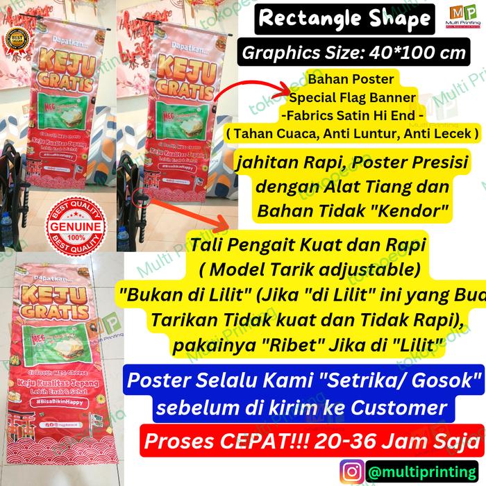 Promo Bendera Promosi + (Human Banner/Bendera Pacer CFD) + Backpack ...